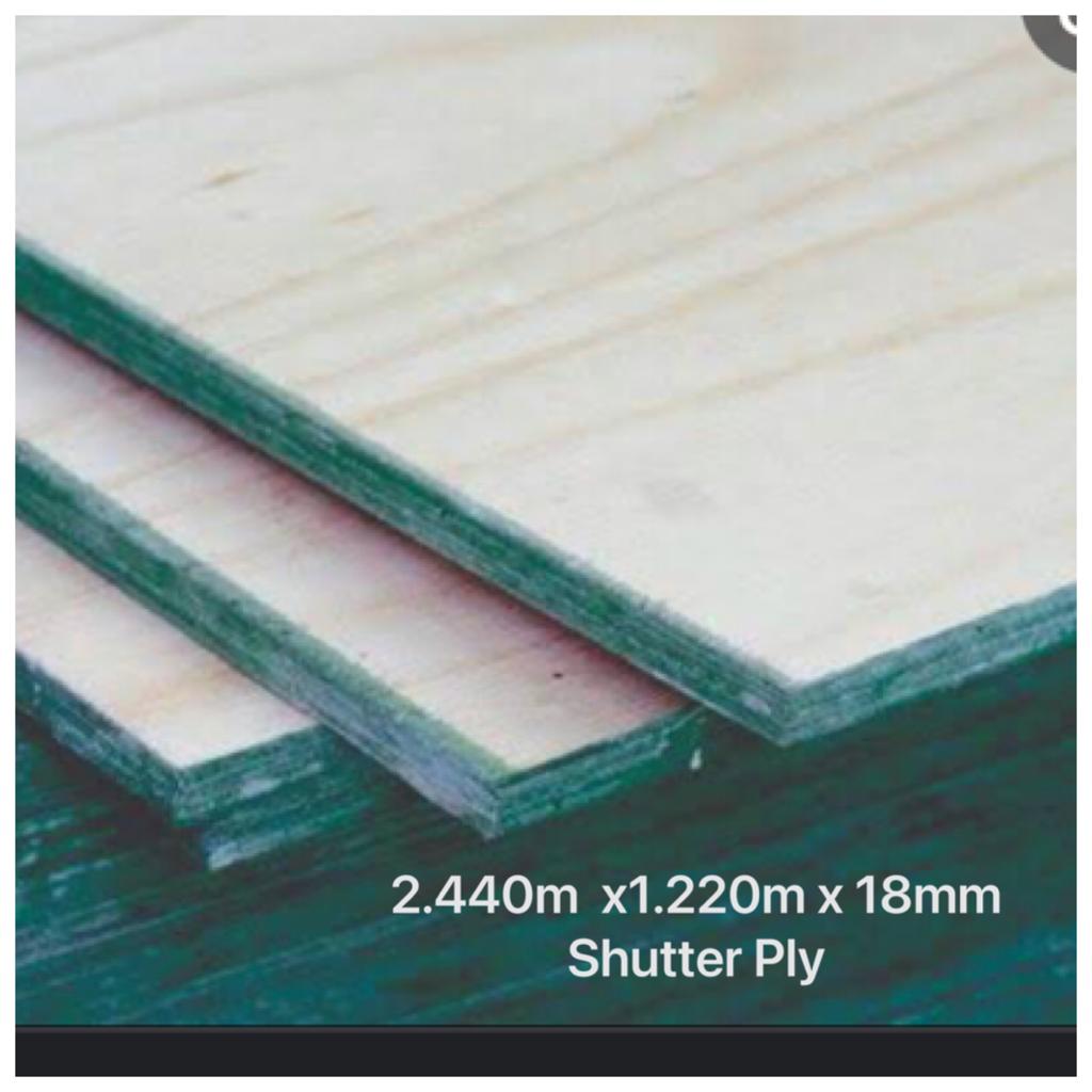 Plywood: Shutter Board (2.440m x 1.220m ) – Citi Board & Timber