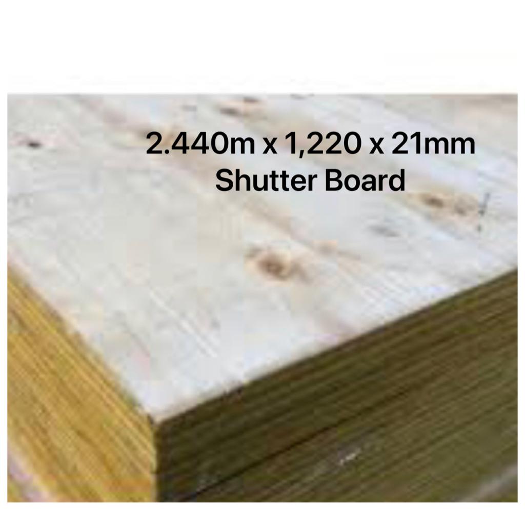 Plywood: Shutter Board (2.440m x 1.220m ) – Citi Board & Timber